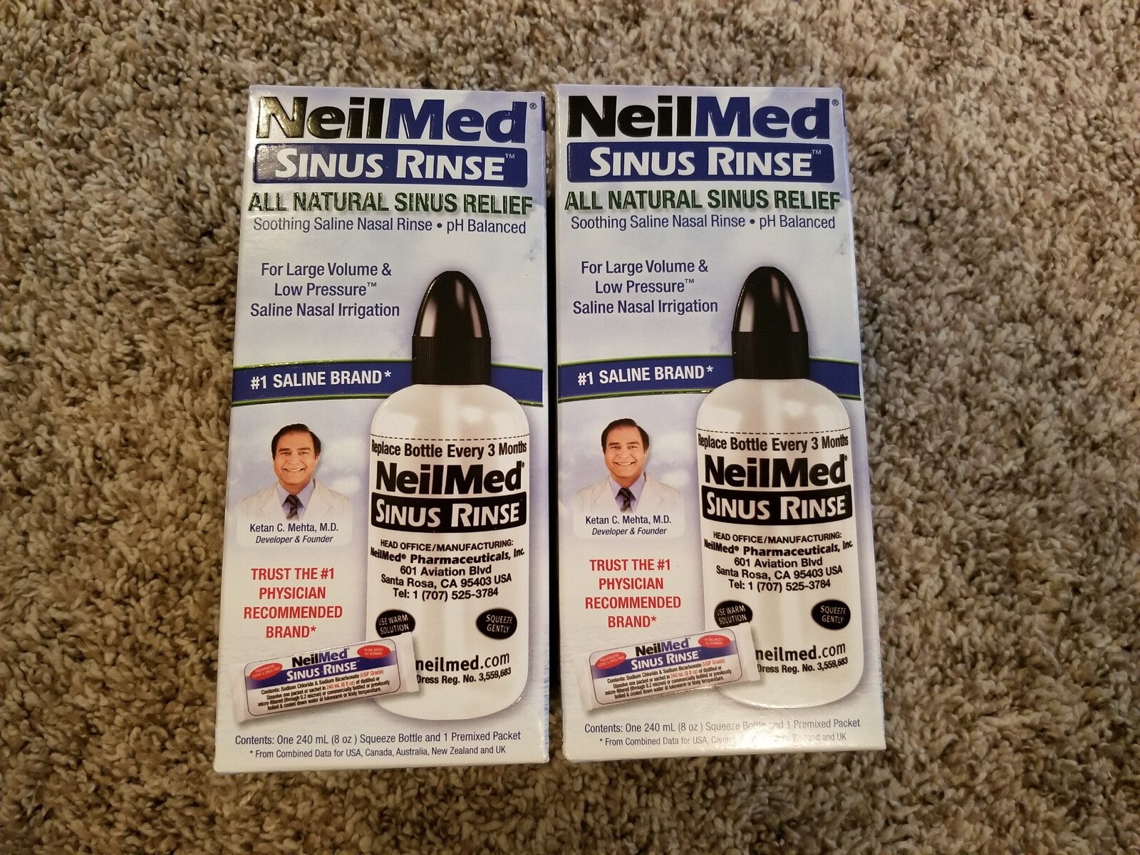 2 PACK of NeilMed Sinus Rinse Sample Starter Kits | eBay