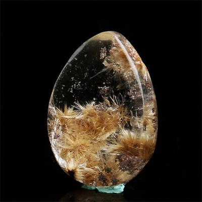 2.7Ct 100% Natural Rutile Flowers & Phantom Crystal Lodolite in Quartz ...