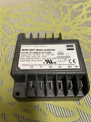 KRIWAN Motor Protector INT69 SU2 Part No. 071-0660-01 (31 A 602) | eBay