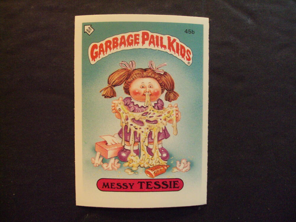 Garbage Pail Kids Card UK Mini Version Series 1 2" X 3" Messy Tessie 45 ...