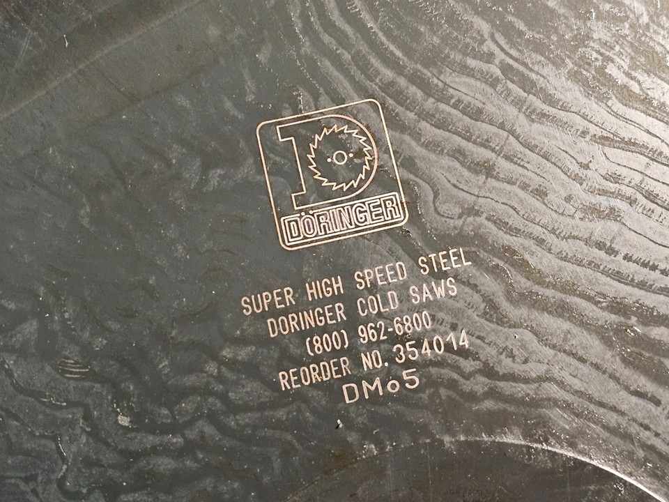 Doringer Super High Speed Cold Cut Saw Blade 354014 DMo5 | eBay
