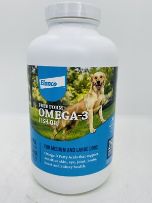 Elanco Snip Tips Omega-3 Fish Oil Supplement for Medium & Large Dogs ...