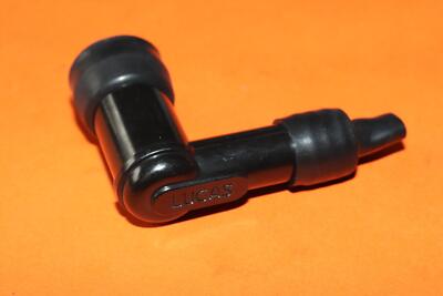 TRIUMPH NORTON BSA LUCAS SPARK PLUG CAP LB05F BLACK RESISTOR TYPE | eBay