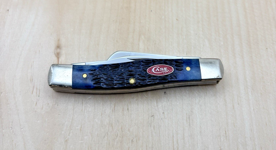Case XX USA Stockman 63032 Stockman SS Blue Bone Handles With Red ...