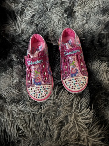 Skechers Twinkle Toes Sneakers Girls 9 New In Box | eBay