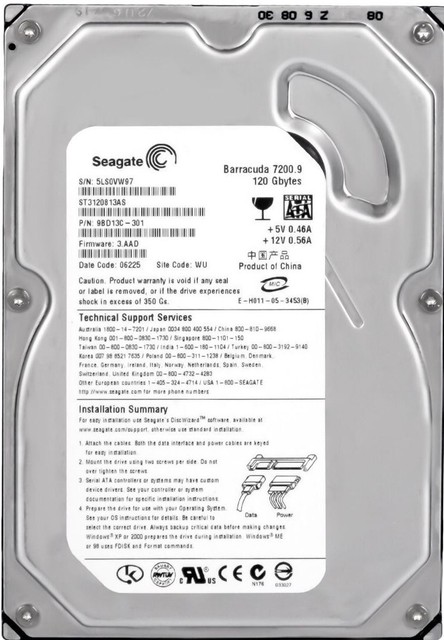 Seagate Barracuda 250gb 3.5" SATA ST3250410AS HDD PCB 100468303 a ...