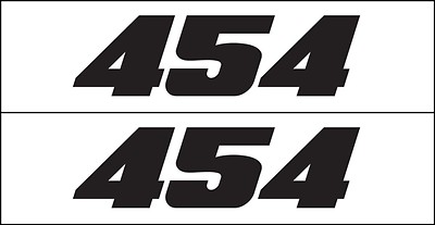 454 HP Decal Sticker by Metro Auto Graphics Fits Chevy Engine, Big ...