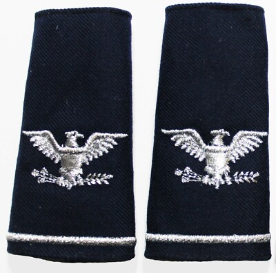 US Air Force Colonel Officer Shoulder Boards Rank Epaulets - Pair | eBay