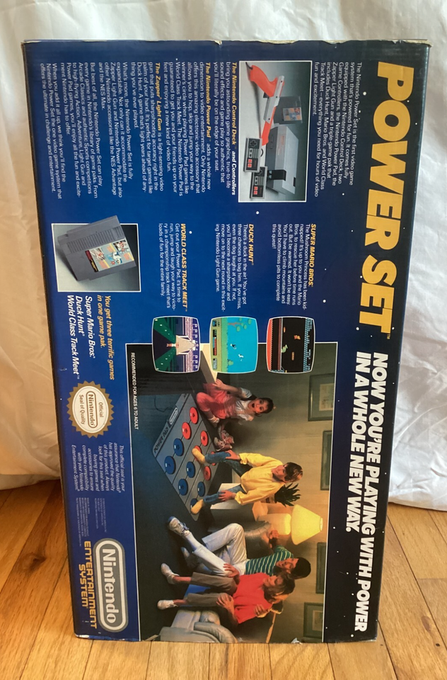 Nintendo NES Power Set EMPTY BOX ONLY NO Console + Brand New Power Pad ...