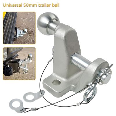 Tow Bar Ball and Pin Coupling 50mm Tow Hitch E approved 3.5T Tow Jaw ...