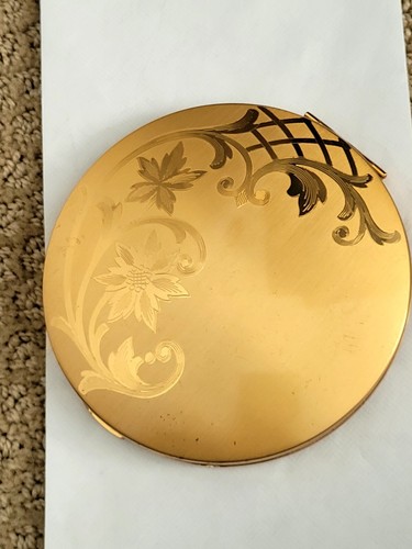 Elgin American Beauty Art Deco Powder Compact with Mirror Gold Filled ...