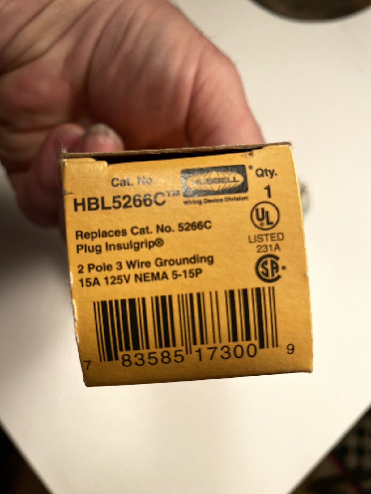 Two Hubble HBl5266C Male Receptacle Plug | eBay