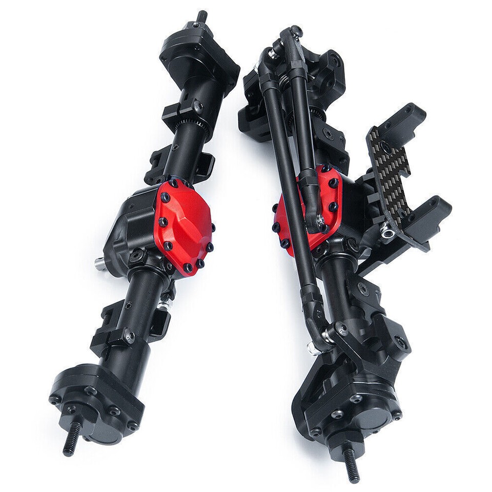 CNC Alloy Front Rear Axle for 1/10 Axial SCX10II 90046 90047 RC Rock ...
