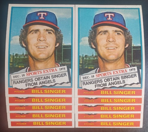 1976 TOPPS TRADED #411T TEXAS RANGERS BILL SINGER [10] NM/MT 04072 | eBay