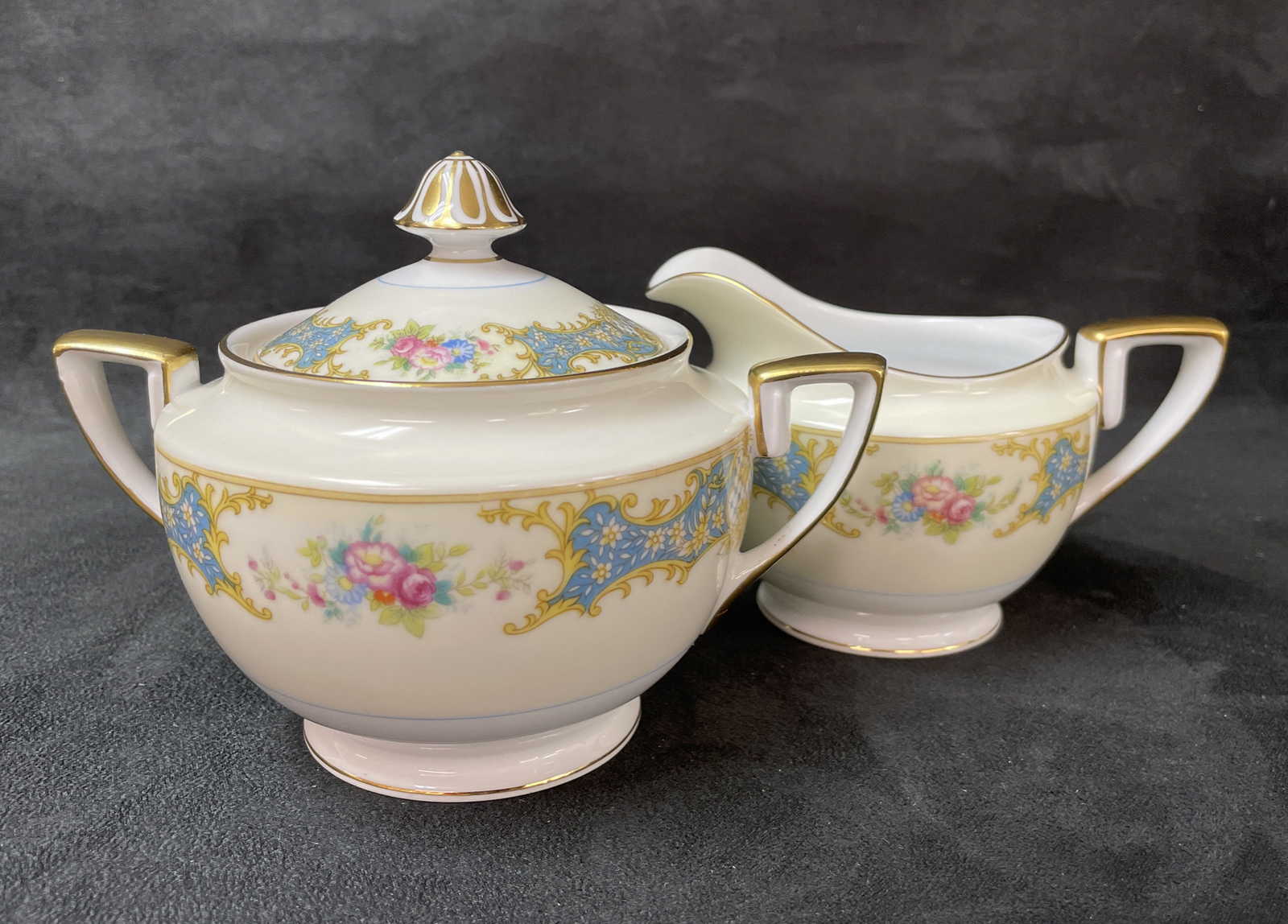 Noritake AVALON Creamer and Sugar Bowl with Lid | eBay