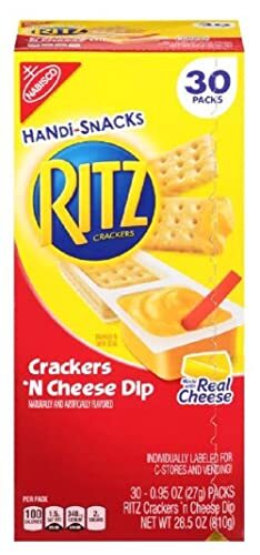Nabisco Handi Snacks Ritz Crackers N Cheese Dip 30 Pack Cheesy Snack 2 ...