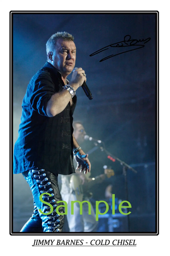 Jimmy Barnes Cold Chisel large signed 12x18 inch photograph poster -Top ...
