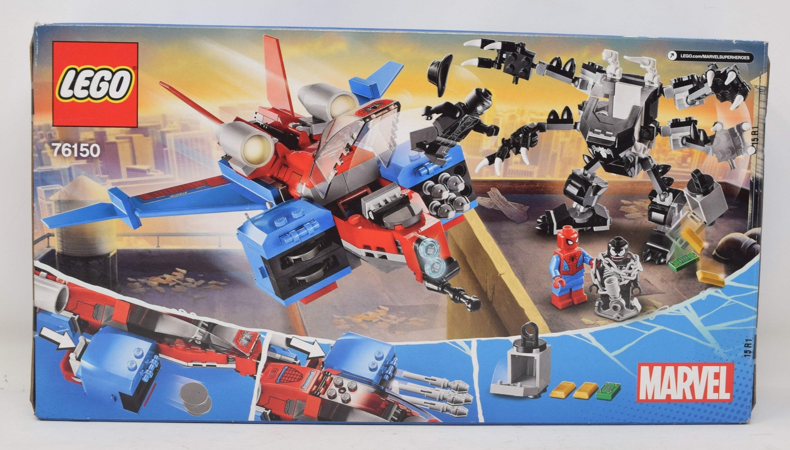 Lego Spider-Man Jet Vs Venom Mech Marvel Set Noir 76150 New | eBay