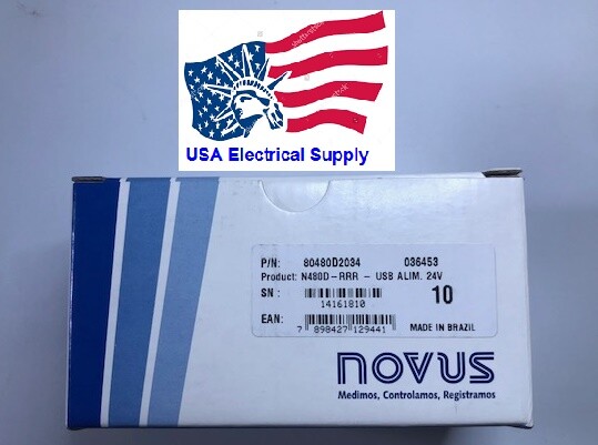 80480D2034 N480D-RRR-USB Novus Temperature Controller 24VAC/DC | eBay