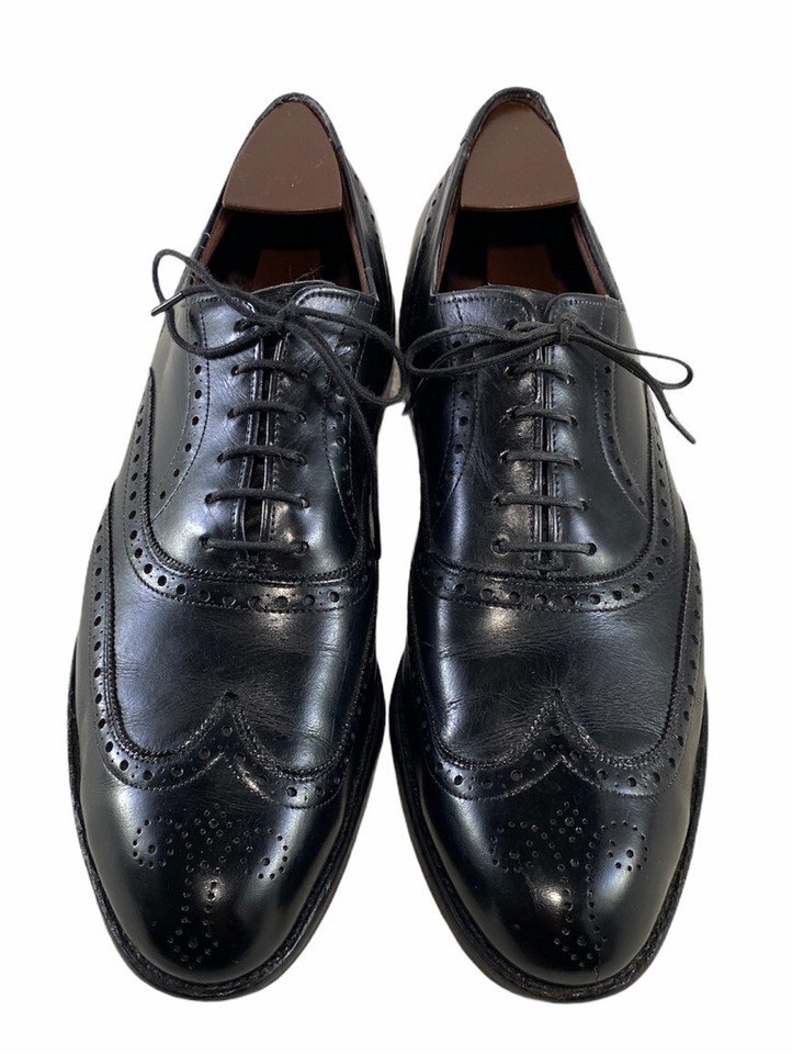 ALLEN EDMONDS CHESTER WING TIP BLACK OXFORDS DRESS SHOES MENS SIZE 10 ...