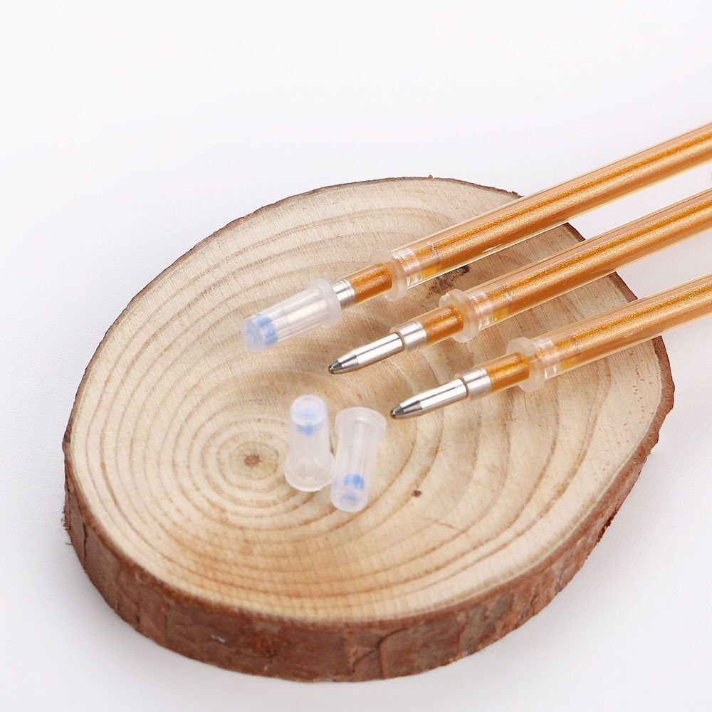 0.7mm Gel Pens Refills, 50Pcs Sparkle Metallic Ink Bold Point, Gold ...