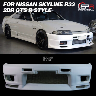 For Nissan Skyline R33 GTS 2Door FRP Unpainted R-Style Front Bumper ...