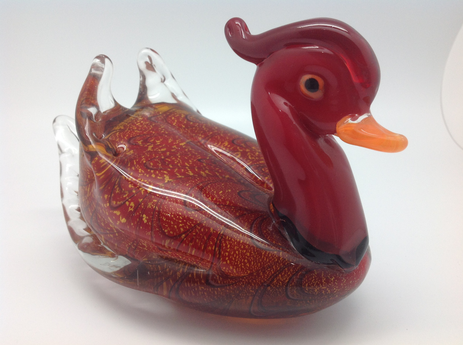 RARE Murano Glass RED DUCK. Highly Desired - Hard To Find - HOT Item ...