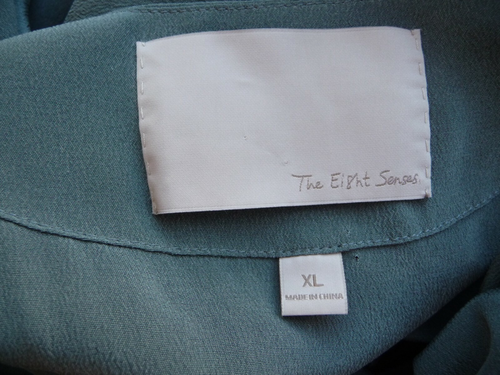 The Eight Senses Dress XL Front Panel 100% Silk Grey … - Gem