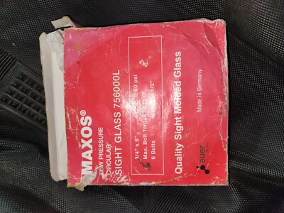 Maxos 756000L Sight Glass 3/4" x 6" 400°F 60 Psi | eBay