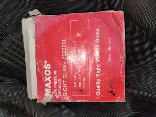 Maxos 756000L Sight Glass 3/4" x 6" 400°F 60 Psi | eBay