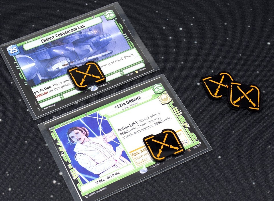 Star Wars UNLIMITED TCG compatible acrylic upgrade token set | eBay