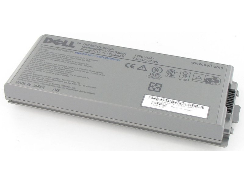 Batterie D'ORIGINE DELL Latitude D810 Precision M70 9 cellules GENUINE ...