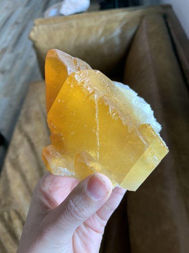 Golden Calcite with Chalcopyrite Inclusions from Black Rock, Arkansas ...