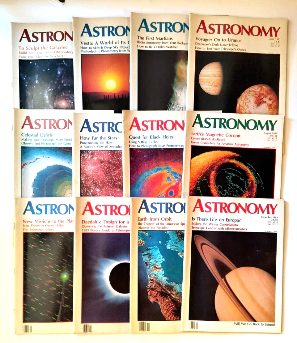 Astronomy Magazine Old Issues