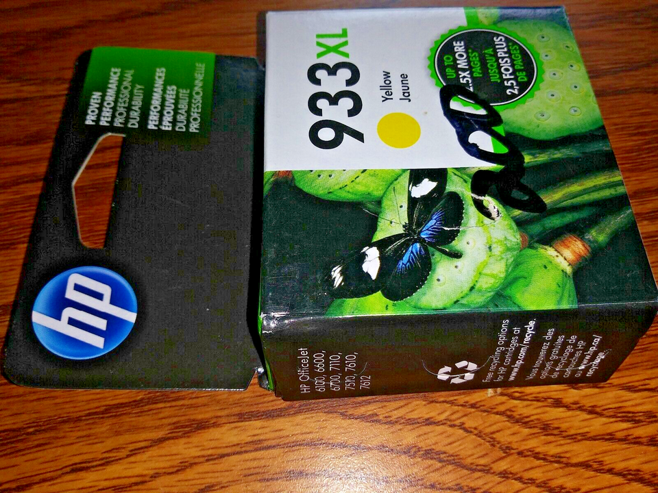 HP 933 XL INK Cartridge Yellow Juane EX 3/2020 Sealed CN056AN NEW in ...