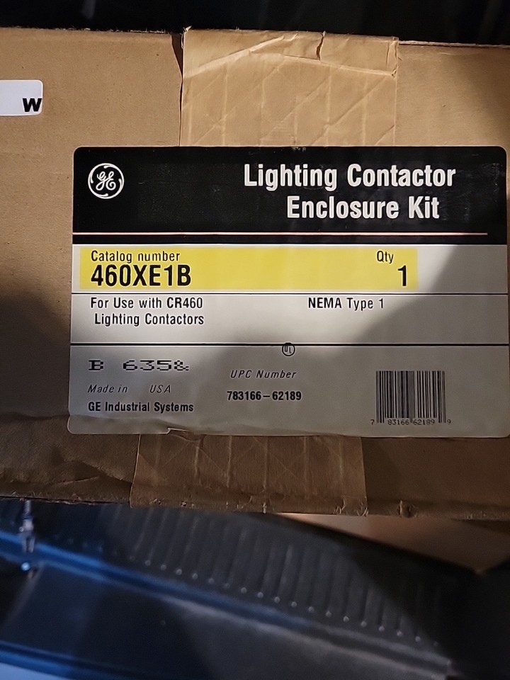 💥GE 460XE1B ENCLOSED LIGHTING CONTACTOR W/ CR460B CONTACTOR BASE 120 ...