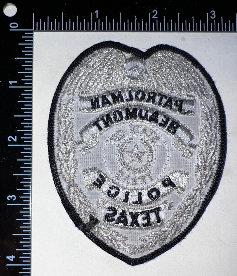 Beaumont Patrolman TX Texas Police Department Patch | eBay