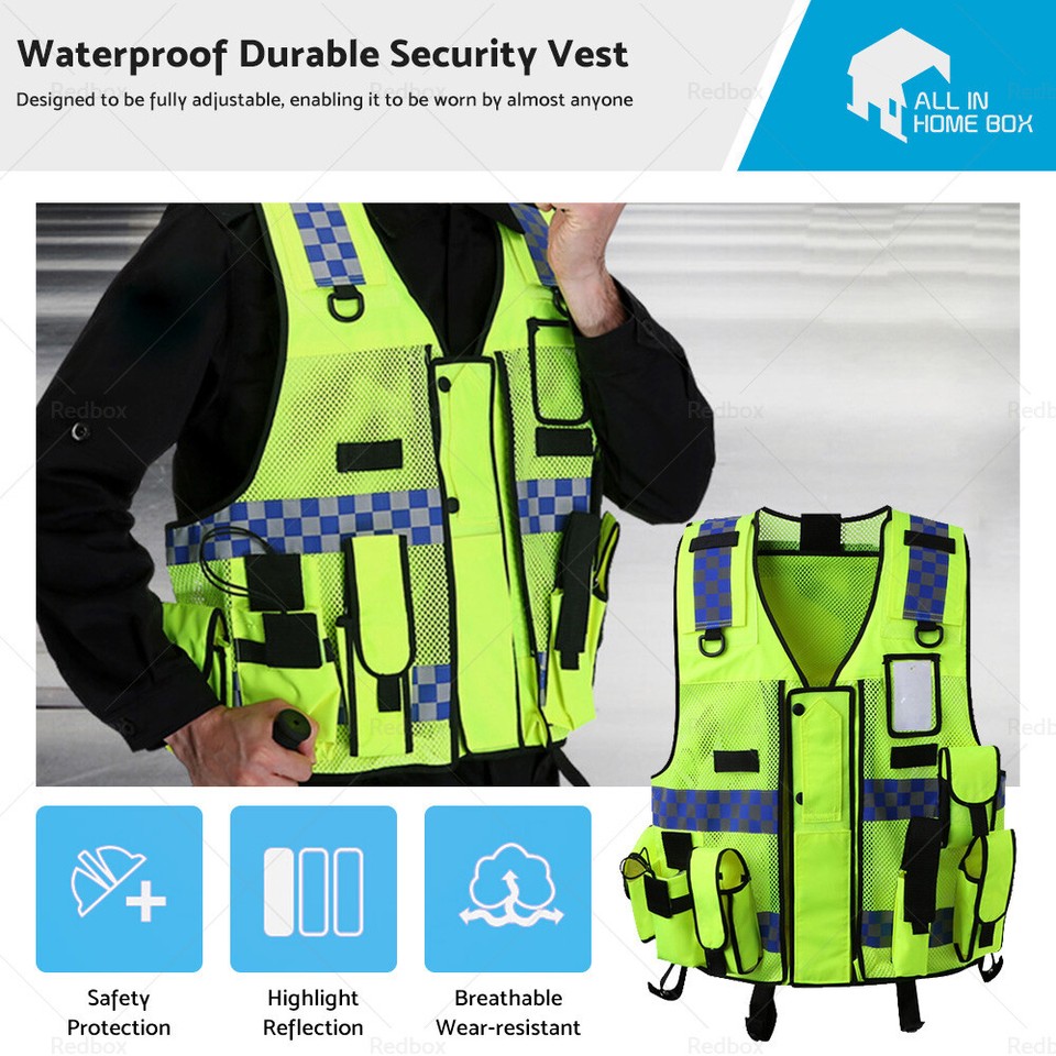 Ultimate Security Reflective Executive Safety Vests. Hi Vis Protective ...