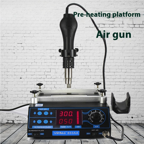 853 Preheating Table Heating Table BGA Hot Air Gun Soldering Iron 3 in ...