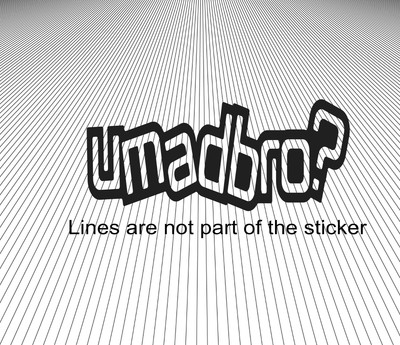 2x UMADBRO Vinyl Decals, JDM,VTEC,FUNNY, TURBO, Car Sticker | eBay