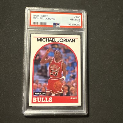 1989 Hoops Michael Jordan #200 PSA 10 Gem Mint - New Slab | eBay