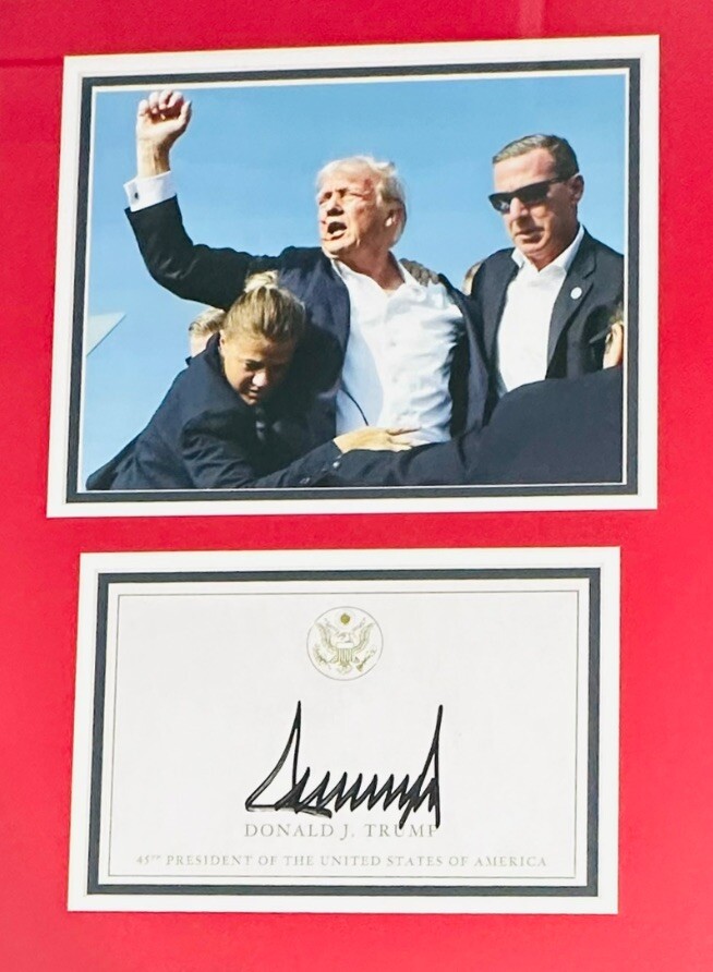 Donald Trump Signed Framed Display President Donald Trump Autographed ...
