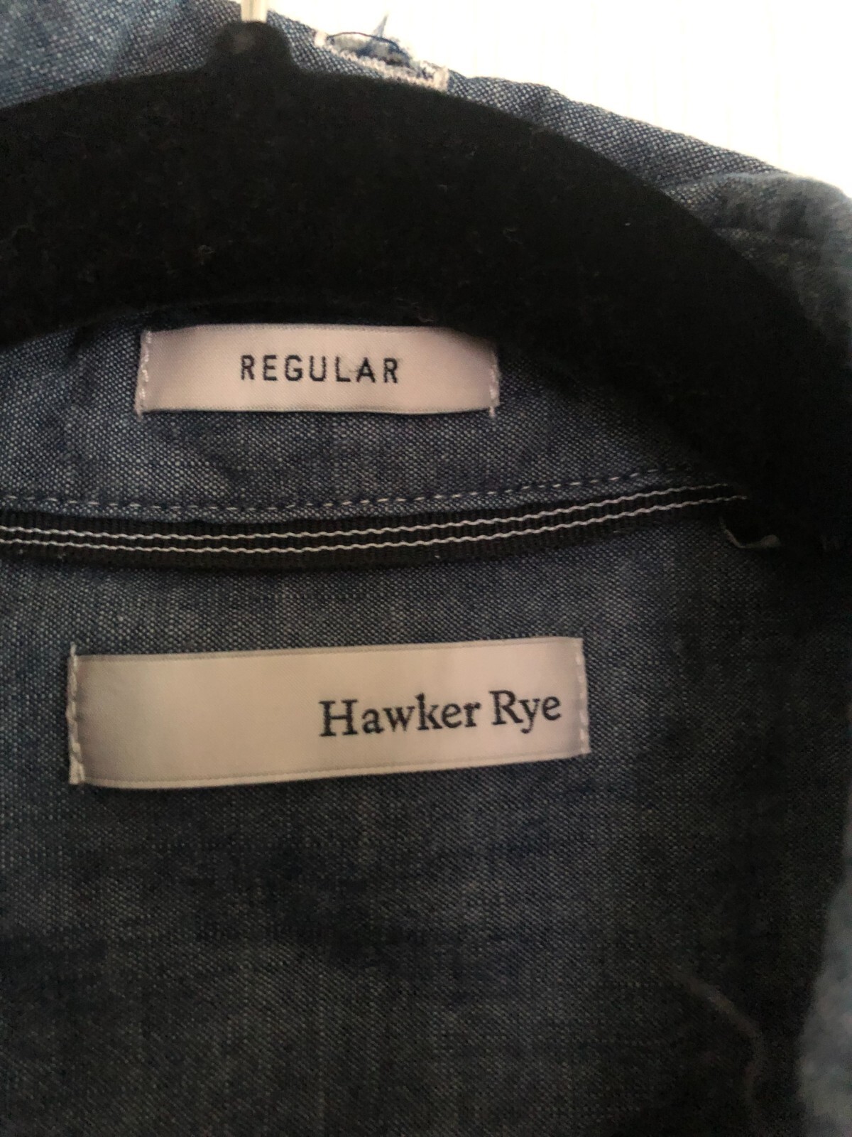 Hawker Rye Size M 100% Cotton Blue Denim Men Shirt | eBay