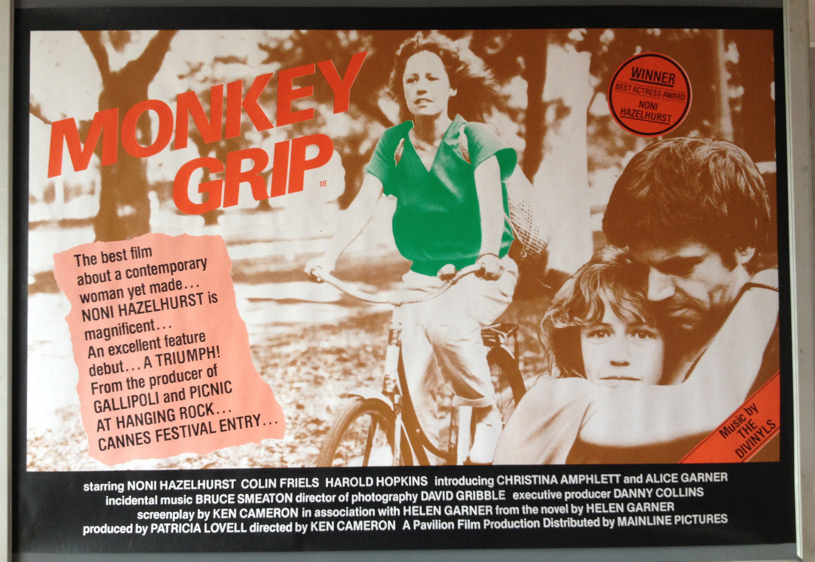 Cinema Poster: MONKEY GRIP 1982 (Quad) Ken Cameron Noni Hazlehurst Colin Friels | eBay UK