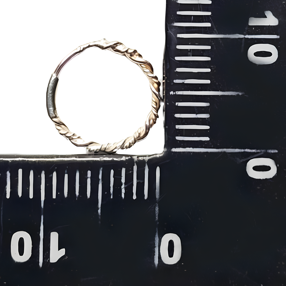 Nose Ring Twisted Tribal Wire 8mm 22g (0.6mm) Bright 925 Silver Septum ...