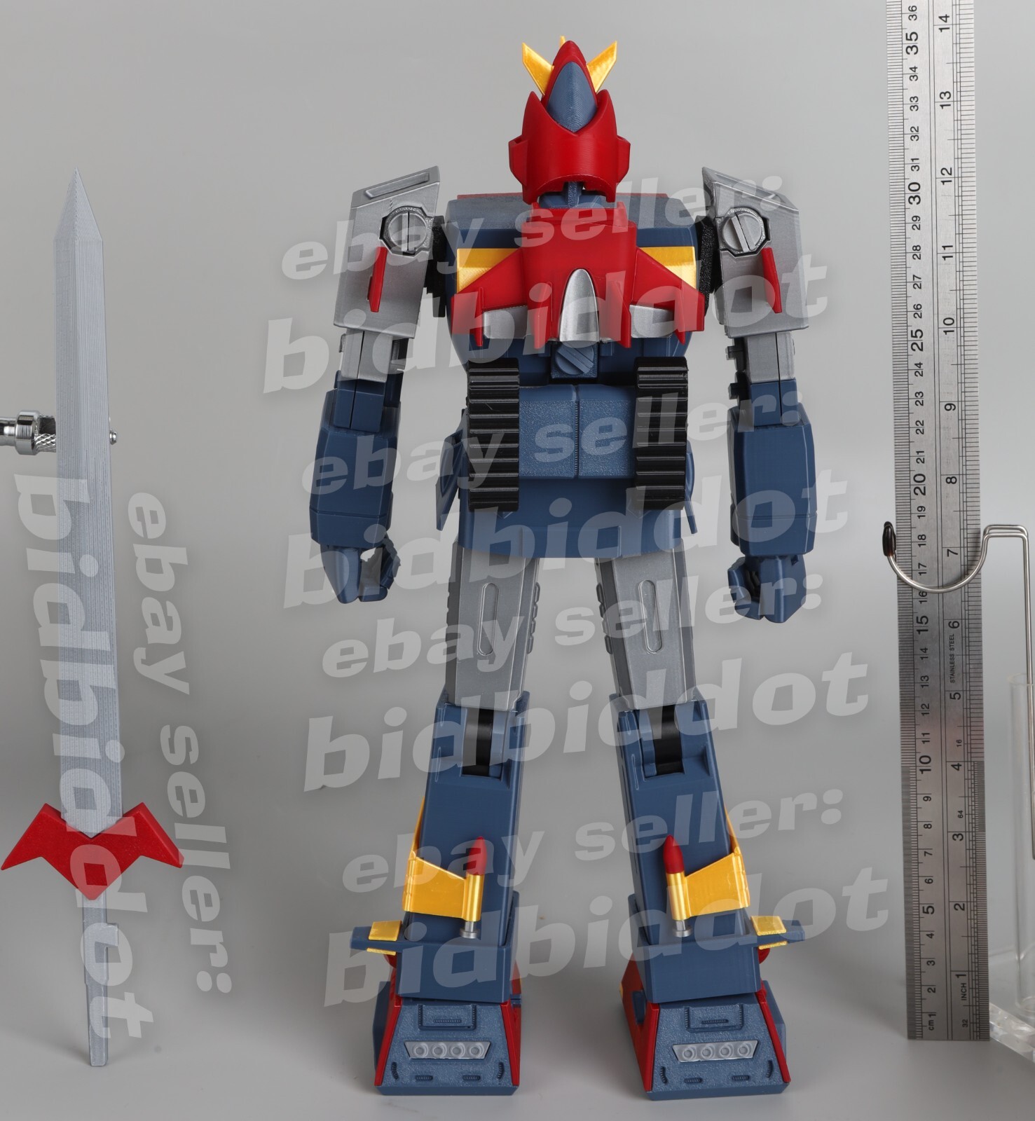 Custom Voltes V DX 14" 3D Print jumbo Figure SRW Super Robot poseable ...