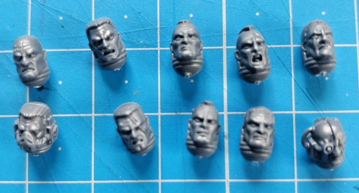 Assault Intercessors Bits Bare Heads x10 Primaris Space Marines 40k ...