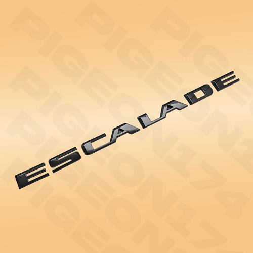 Gloss Black Rear Liftgate Nameplate Emblem Letter Badge For Escalade ...