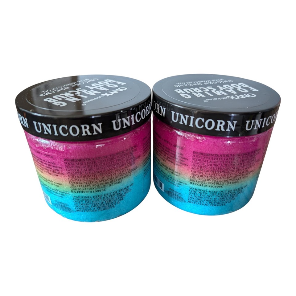 2X Onyx Bathhouse Foaming Body Scrub Always Be UNI-QUE Unicorn Dreams 🦄🦄🌈🌈 | eBay
