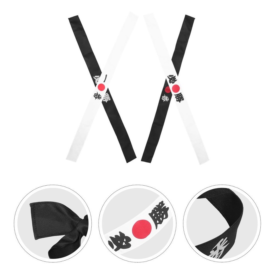 4pcs Japanese Sushi Chef Hachimaki Karate Headband - Headbands | eBay ...
